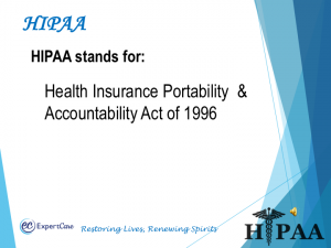HIPAA Definition – ExpertCare Annual Update Training