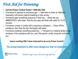 First Aid for Poisoning – ExpertCare Annual Update Training